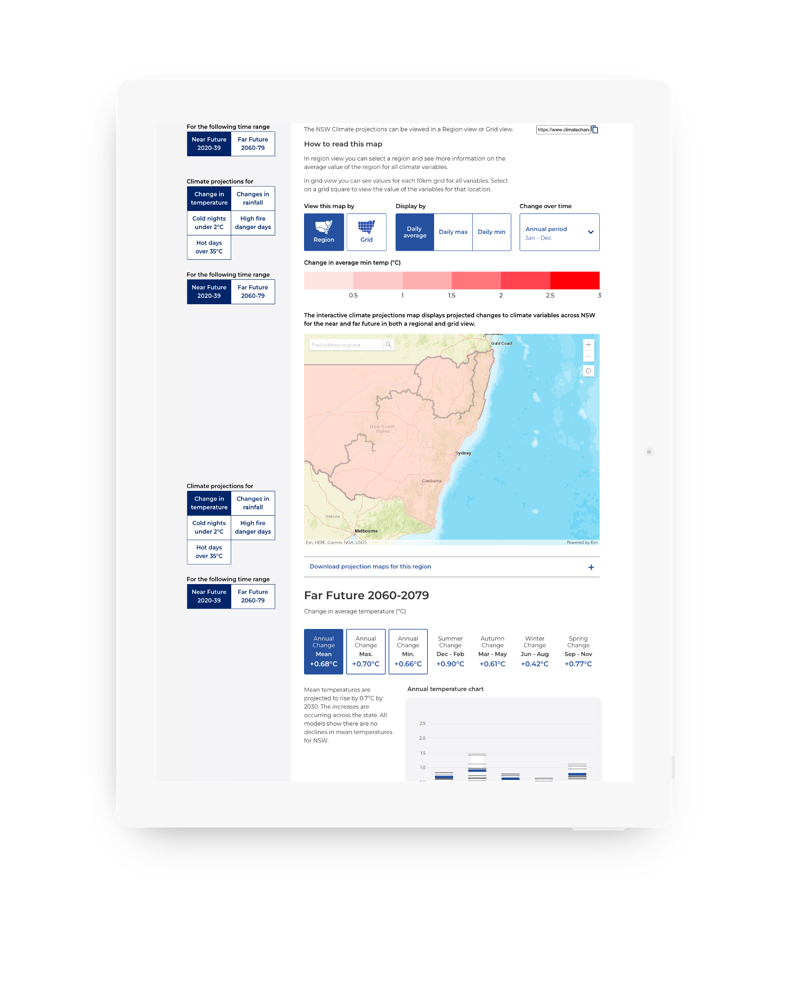 AdaptNSW government climate change website case study | Sitback