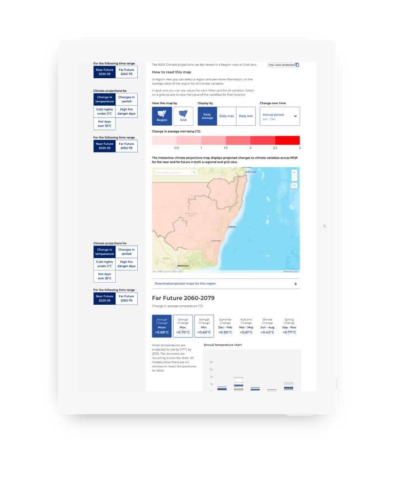 AdaptNSW government climate change website case study | Sitback